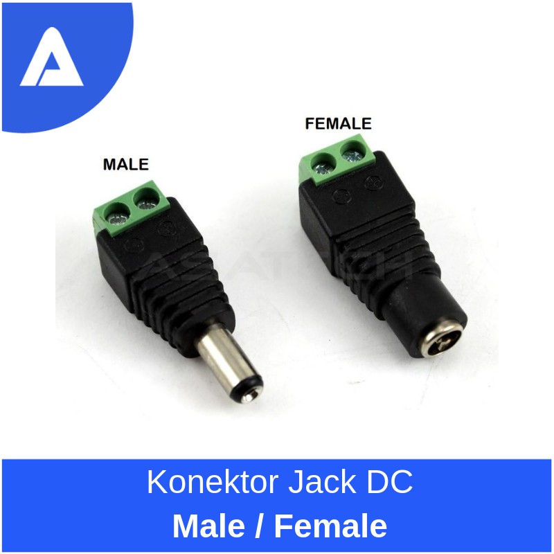 Jual Konektor Connector / Jack / Adaptor DC CCTV ( Male / Female ...