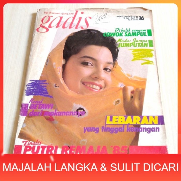 Jual Majalah GADIS No.16 Jul 1985 LIZA Langka | Shopee Indonesia