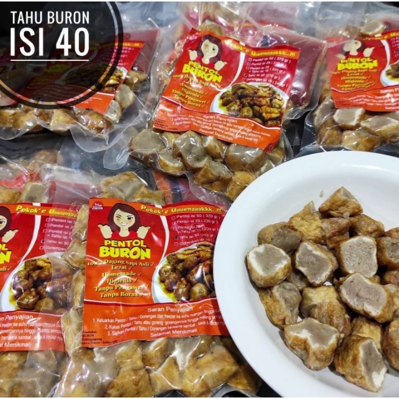 Jual Tahu bakso isi 40 pcs/Cap Pentol Buron / Frozen food tahu bakso ...