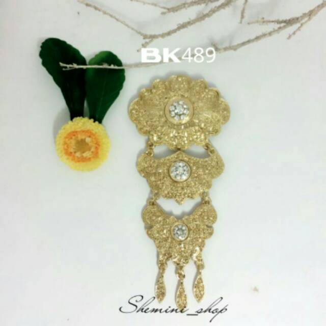 Jual BROS KEBAYA KUTU BARU KODE : BK489 ( Gold ) | Shopee Indonesia