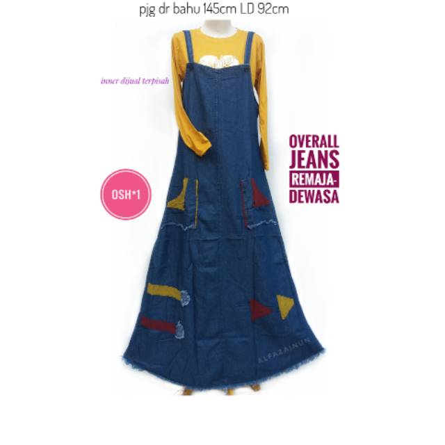 Jual Overall Jeans Remaja (Kinanti) | Shopee Indonesia