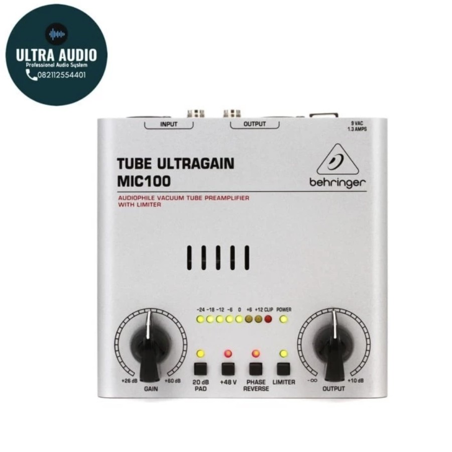 Jual Behringer MIC100 / MIC 100 / MIC-100 Vacuum Preamplifier With ...