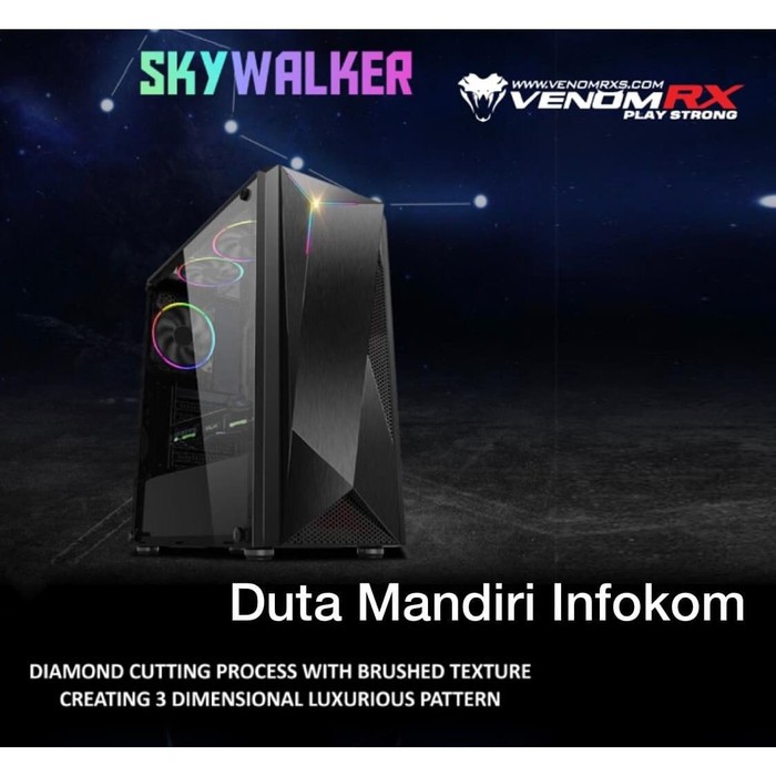 Jual VenomRX Skywalker - Tempered Glass Micro-ATX Gaming Case | Shopee ...