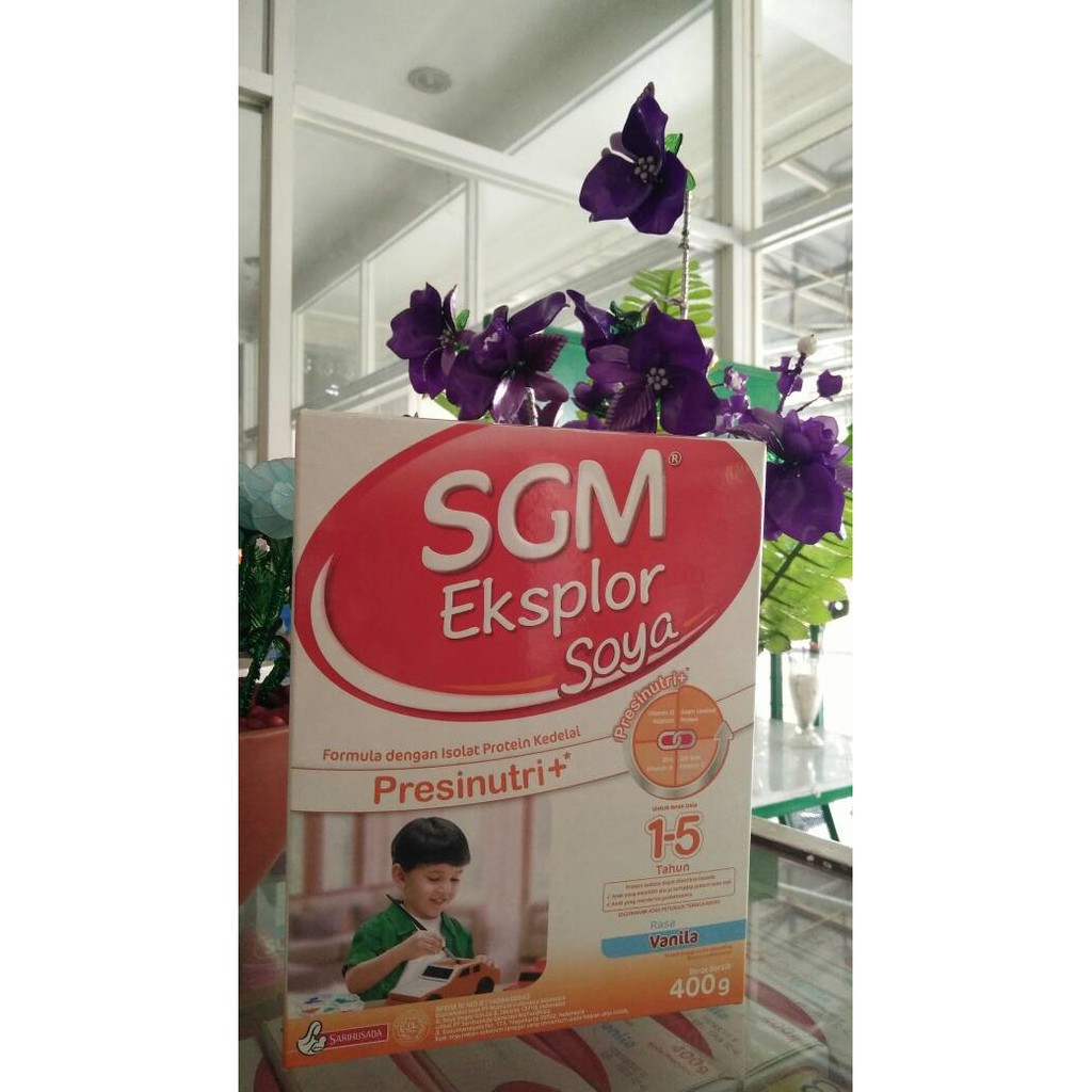 Jual SGM Eksplor Soya 1-5 tahun 400gr Rasa Vanilla | Shopee Indonesia