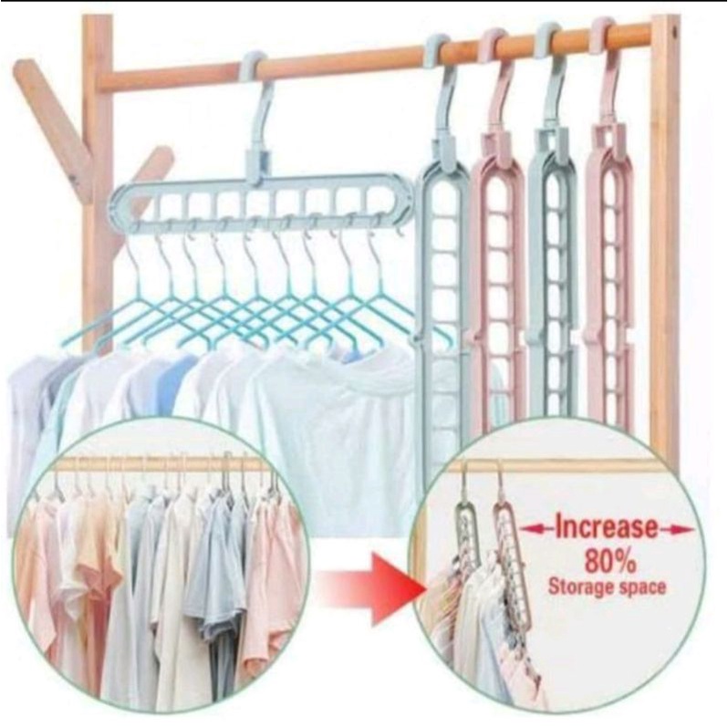 Jual KASTOK BAJU/MAGIC HANGER/gantungan baju multifungsi | Shopee Indonesia