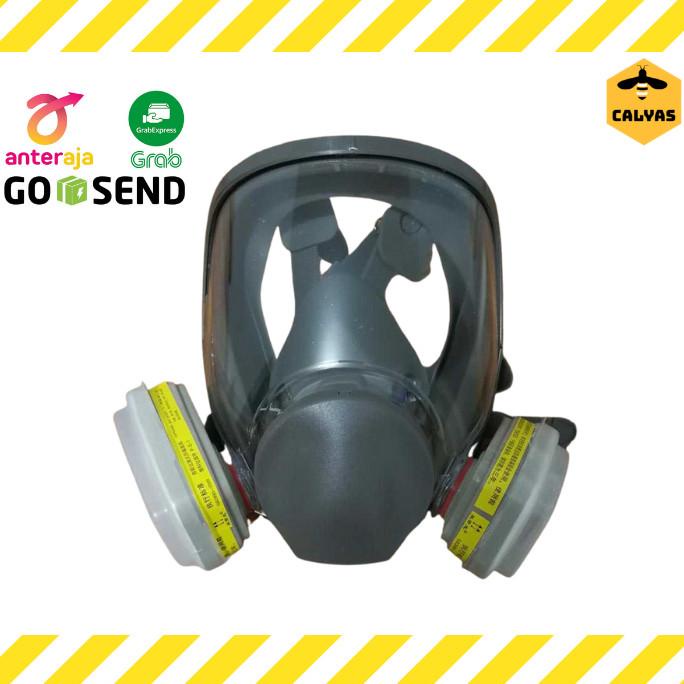 Jual Masker Gas / Masker Lab / Cat Amonia Acid Full face Respirator ...