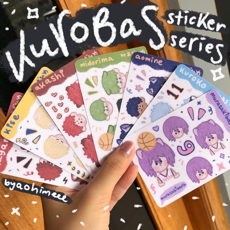 Jual Kuroko no Basuke Sticker Collection | Stiker Anime KnB kuroBas ...