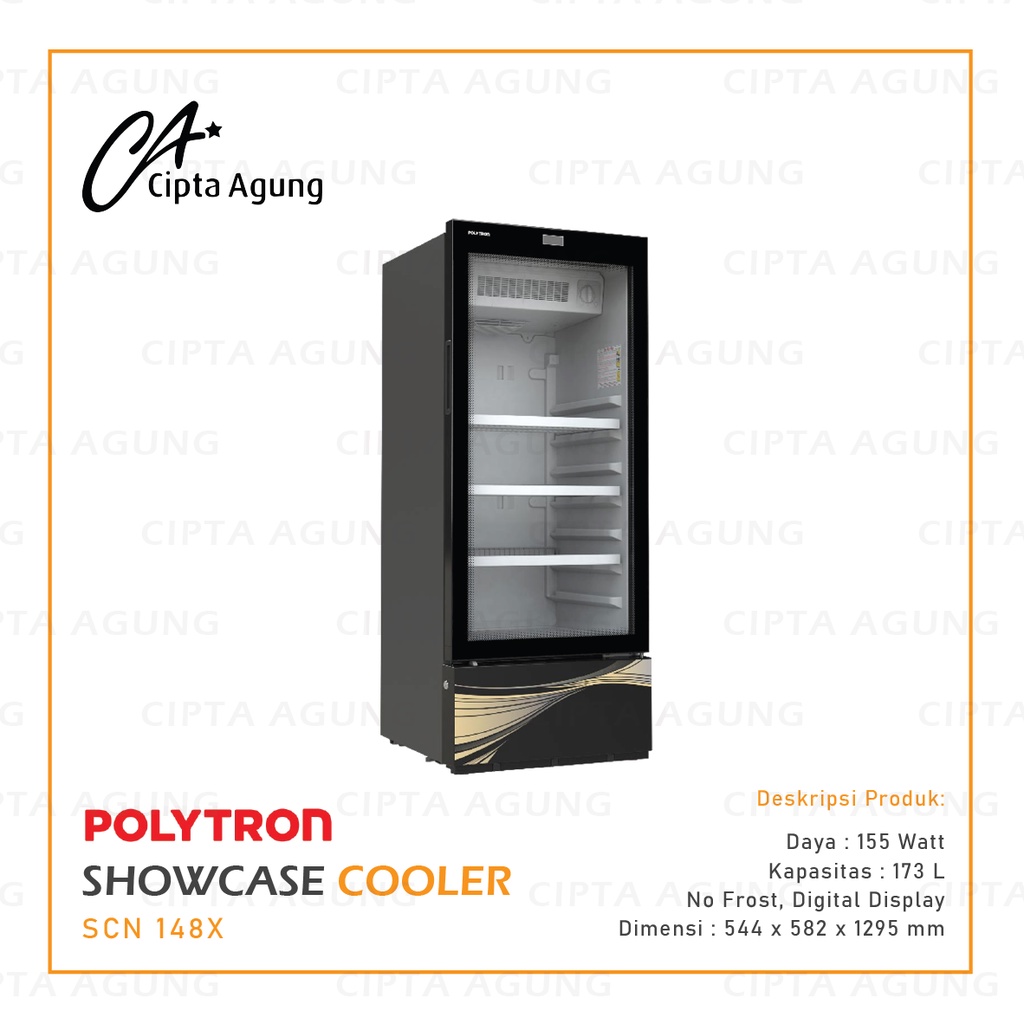 Jual SHOWCASE COOLER 173 L POLYTRON SCN 148X SCN 148 X NO FROST [BDG ...