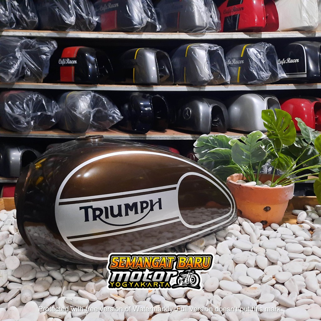 Jual TANGKI TRIUMPH PREMIUM POLOS custom MOTOR Megapro Primus MEGAPRO SCORPIO THUNDER TIGER TENK ...