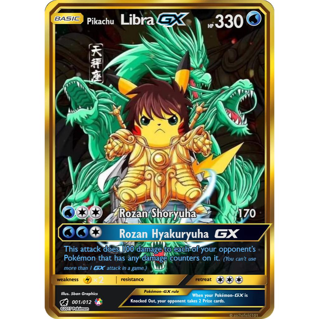 Jual KARTU POKEMON TCG HOLOGRAM SPECIAL PIKACHU SAINT SEIYA - GOLD SAINT | Shopee Indonesia