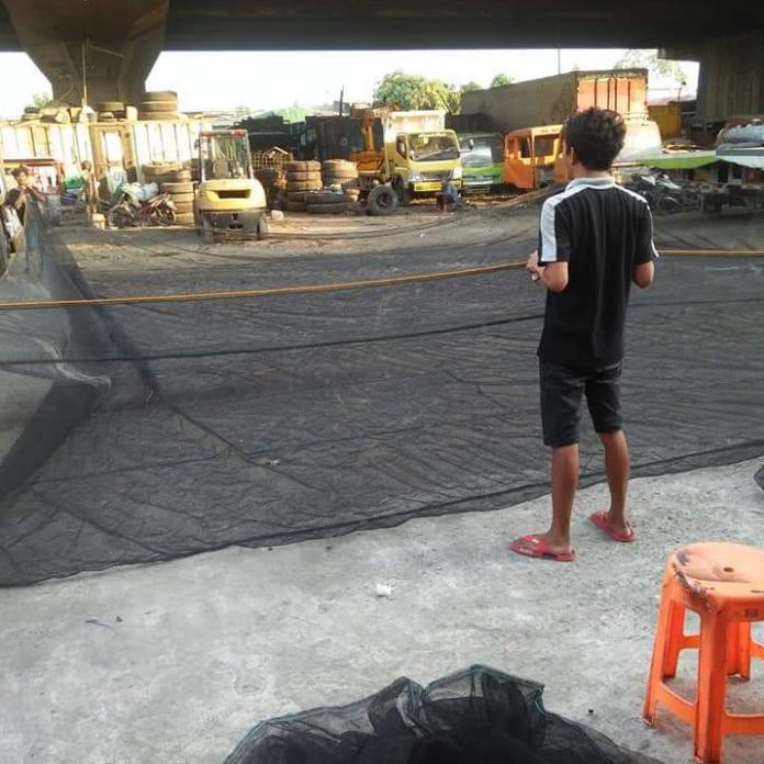 Jual HAPA KERAMBA IKAN APUNG UKURAN 3X1X1,2 WARING HITAM | Shopee Indonesia