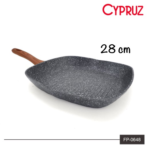 Jual CYPRUZ BBQ Grill Pan 24cm, 28cm Marble Series (Anti Lengket ...