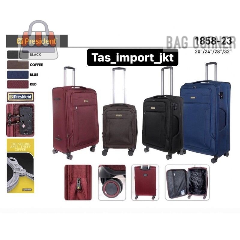 Jual BagCorner - Koper President Bahan Kain Kanvas (1858/1486 / 1766 ...
