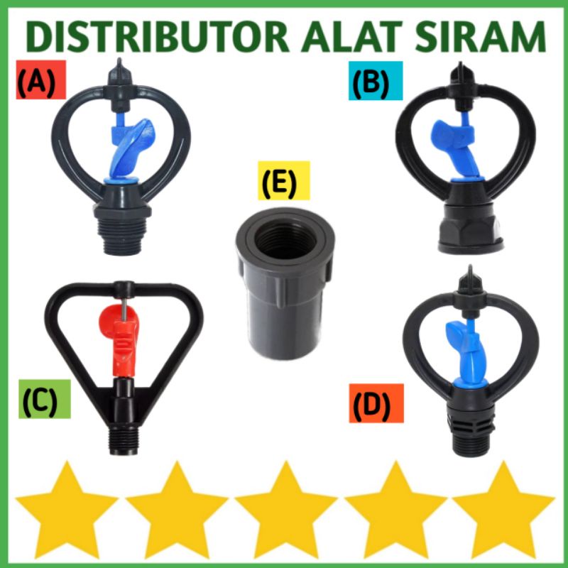 Jual SPRINKLER BUTTERFLY 1/2 3/4 INCH SPRINKLE KUPU KUPU KINCIR AIR ...