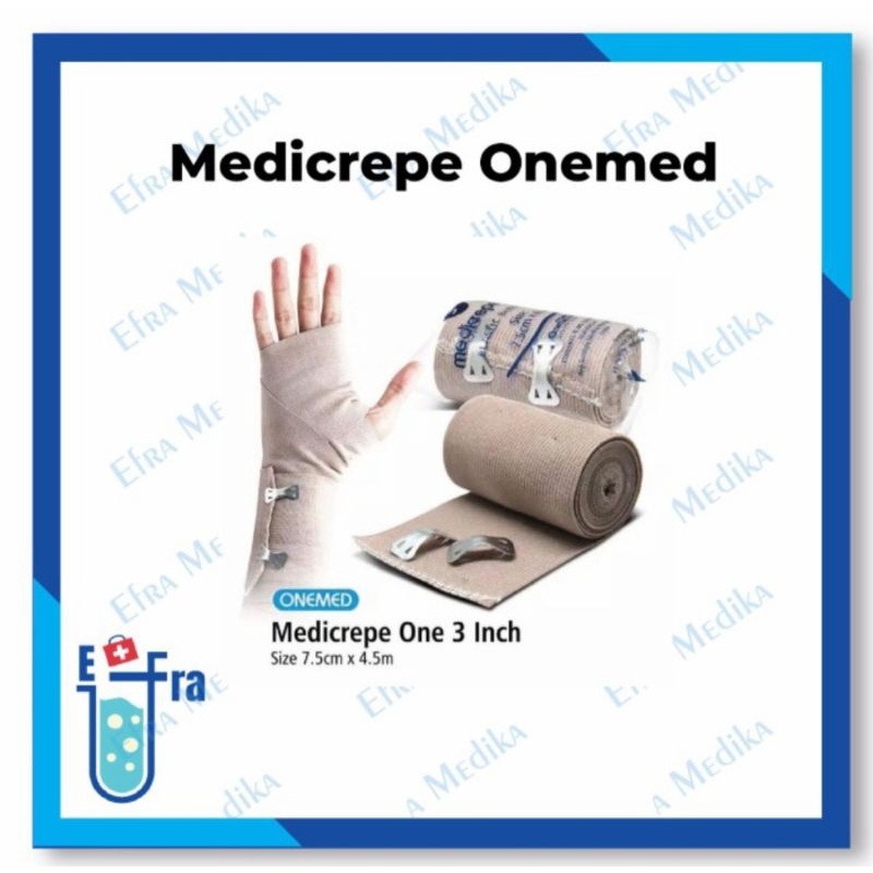 Jual Elastic bandage inch Onemed / Medicrepe 3 inch Onemed / Perban ...