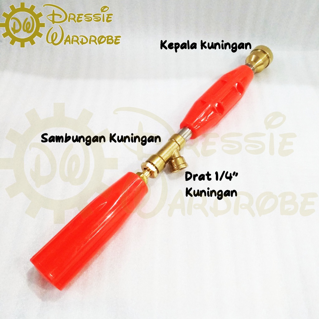 Jual Gun Spray Sprayer Steam Pompa Doorsmeer 30 cm Drat Kuningan Tebal ...