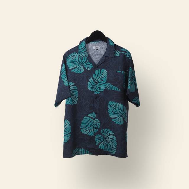 Jual baju kemeja - kemeja floral - kemeja motif daun | Shopee Indonesia