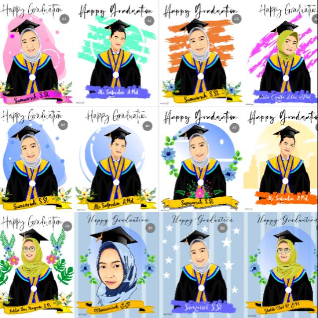 Jual KADO WISUDA VECTOR WAJAH MURAH | Shopee Indonesia