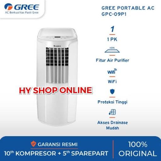 Jual Ac Portable 1 Pk Gree Gpc 09P1 Wi Fi Control Resmi Baru!! | Shopee ...