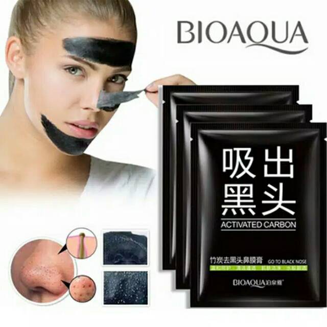 Jual Bioaqua Activated Carbon Black Mask | Shopee Indonesia