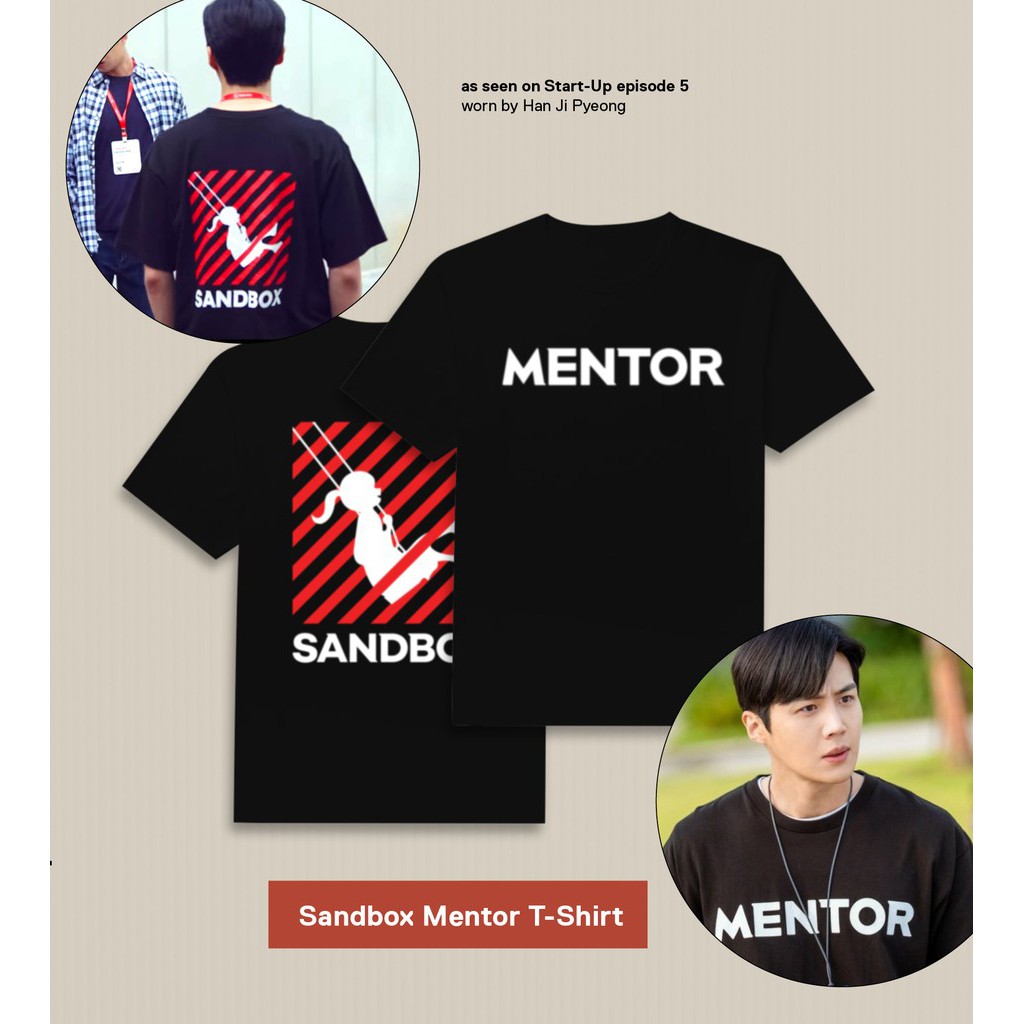 Jual Tshirt Premium Korean Drama Start Up Mentor Kaos Sandbox Suzy Bae Nam Joo Hyuk | Shopee ...