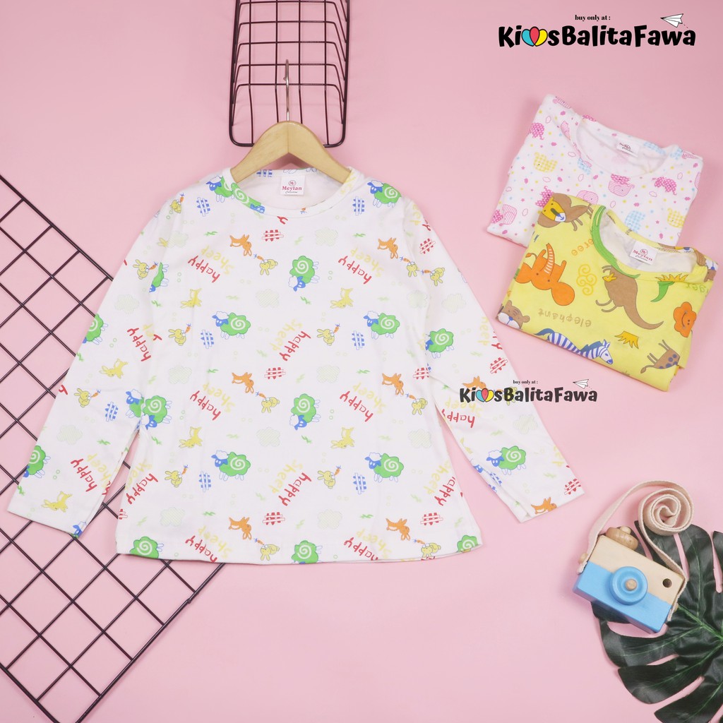 Jual Kaos Lengan Panjang Acha uk 1-4 Tahun / Anak Perempuan Cewek Kaos ...