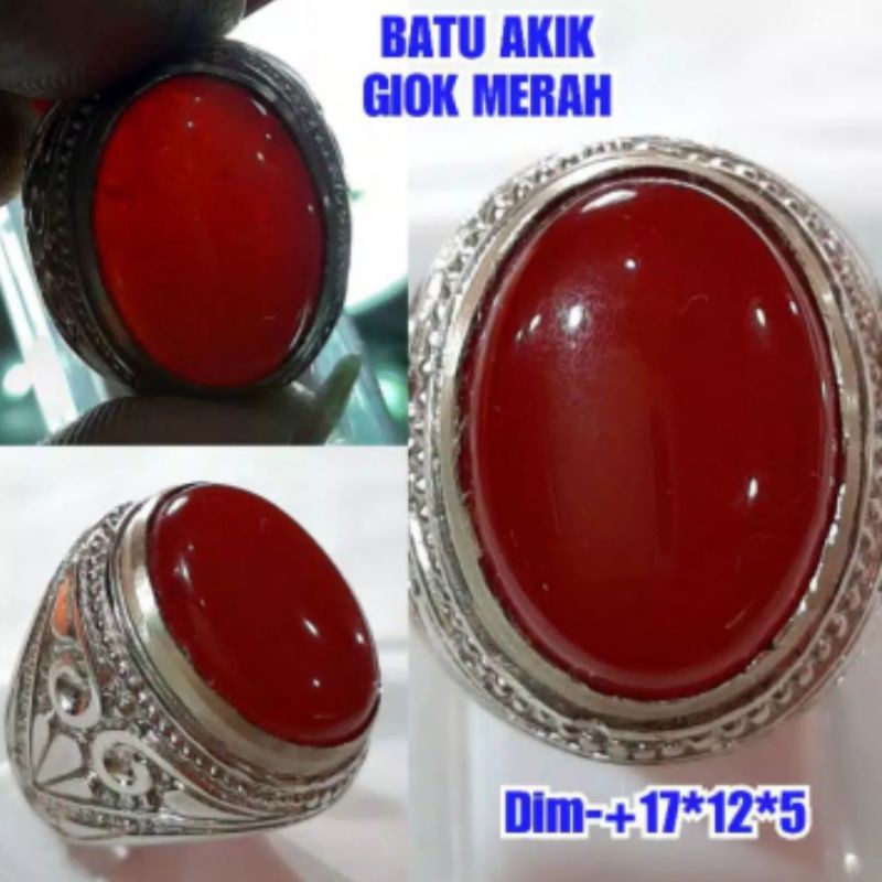 Jual BATU AKIK GIOK MERAH CRISTAL | Shopee Indonesia