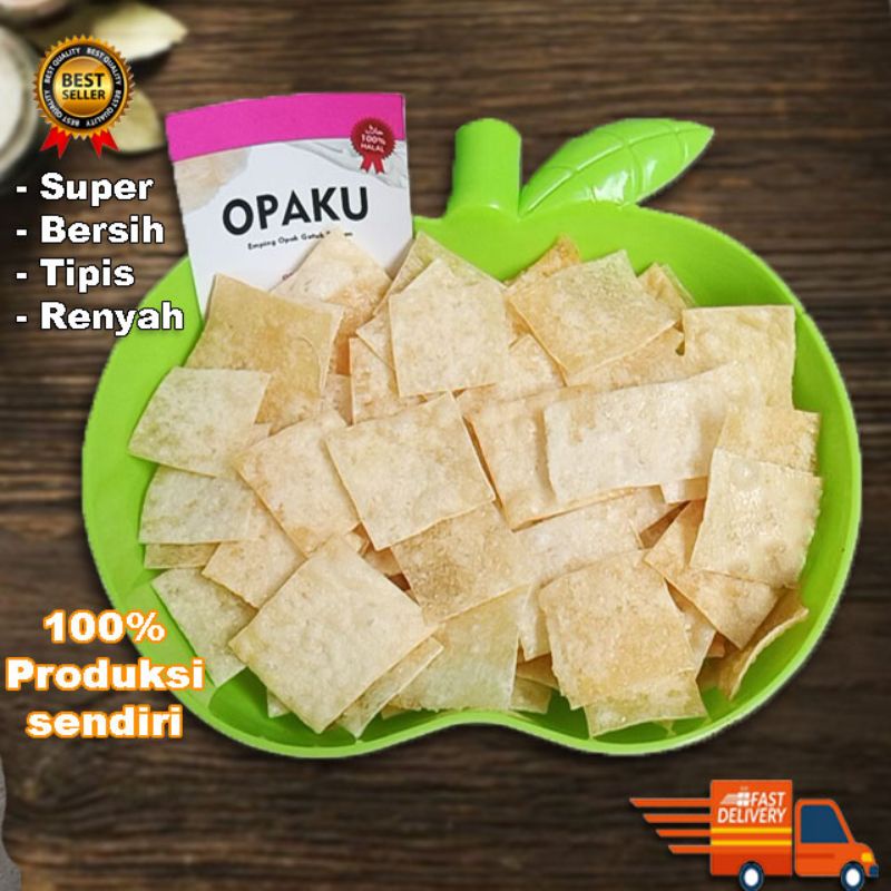Jual OPAK SINGKONG PERSEGI KECIL SUPER TIPIS MENTAH(1KG) | Shopee Indonesia