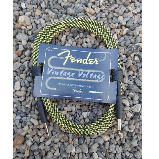 Jual kabel jack gitar dan bass fender 3 meter vintege voltase 5 meter ...