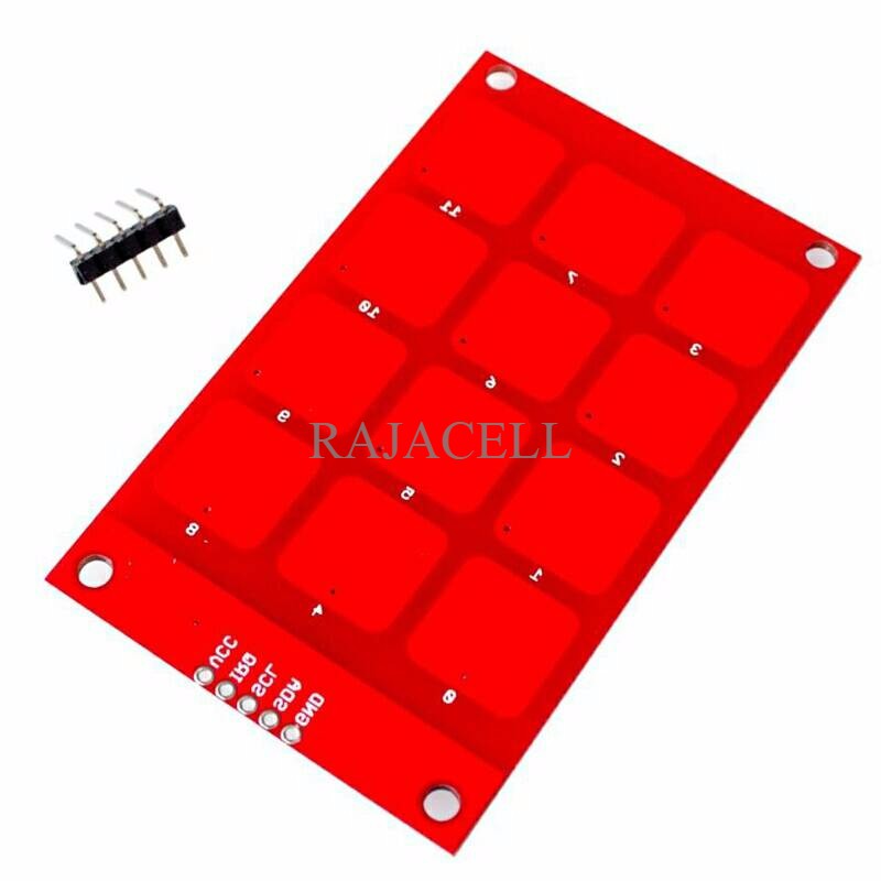 Jual MPR121 4x3 i2C Capacitive Touch Keypad Module Sensitive Key ...