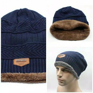 Jual Kupluk Pria Wanita Kupluk Wool Topi Kupluk Outdoor Dewasa Winter ...