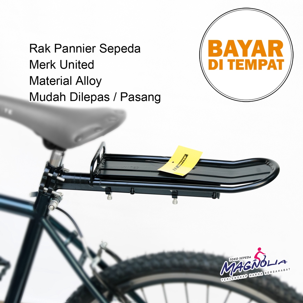Jual Rak Pannier Sepeda United Sepeda Touring Alloy | Shopee Indonesia