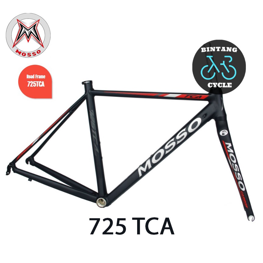 Jual Frame Mosso 725 TCA 700x470 Black Red - Frame Sepeda Roadbike ...