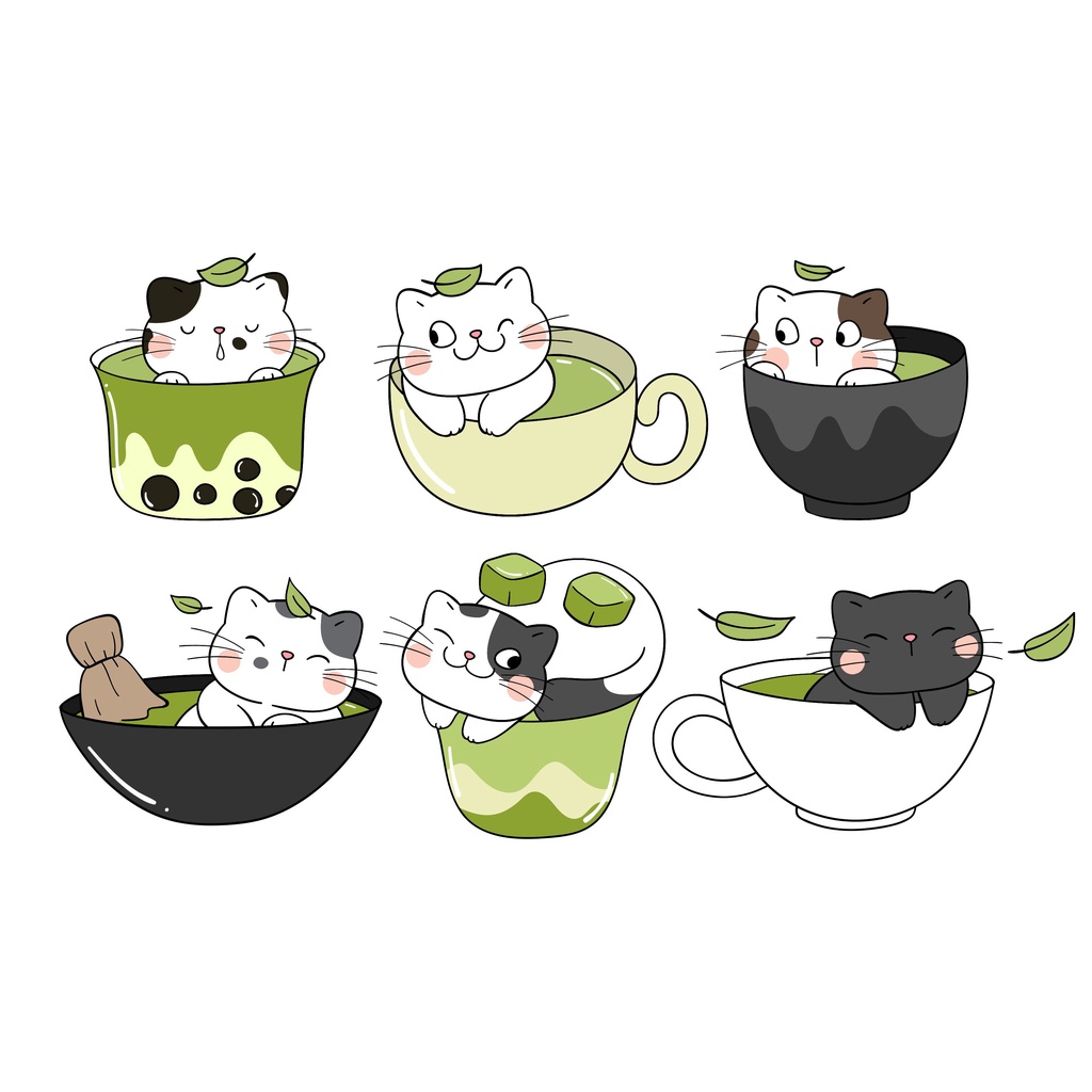 Jual Sticker Cat kucing travel cute cat hijab aesthetic / sticker ...