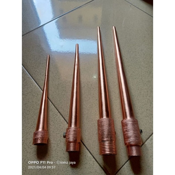 Jual anti petir 3/4 inch tombak splitzen 30cm penangkal petir | Shopee ...