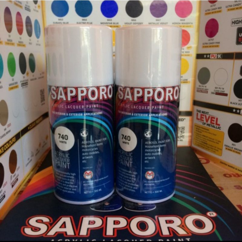 Jual cat semprot Pylox sapporo 300ml 740 white putih | Shopee Indonesia