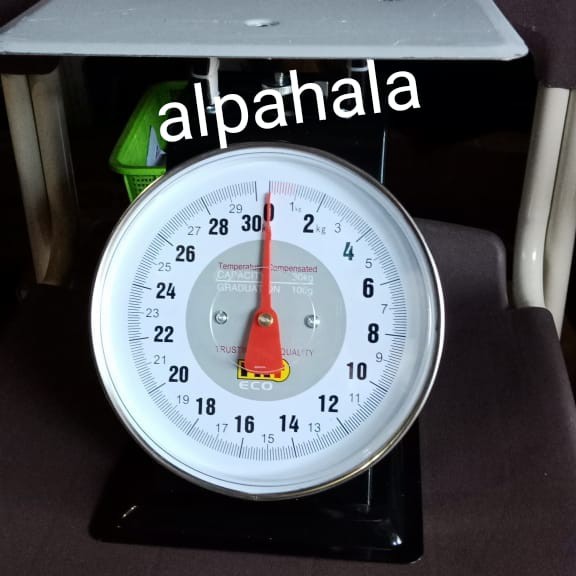 Jual (BEST SELLER) Timbangan jarum piring datar 30kg /30 kg | Shopee ...
