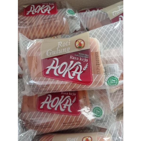 Jual Roti gulung Aoka isi 4 | Shopee Indonesia