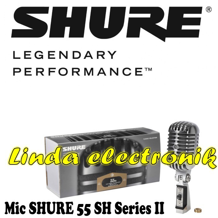Jual Mic SHURE 55 SH Series II SH55 II ORIGINAL Iconic Unidyne Vocal Mic | Shopee Indonesia
