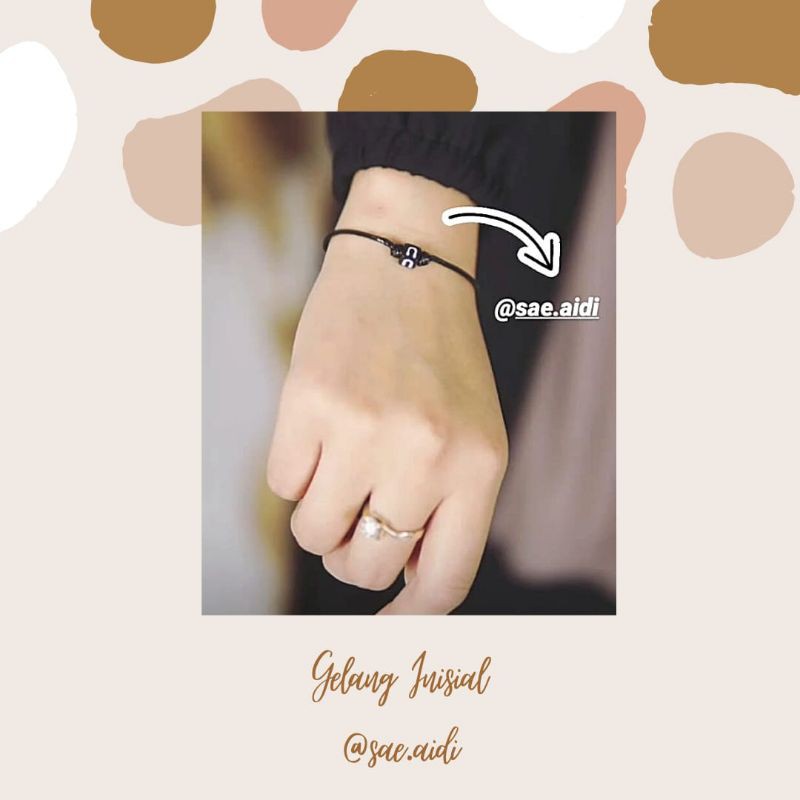 Jual Gelang inisial couple / Gelang couple | Shopee Indonesia
