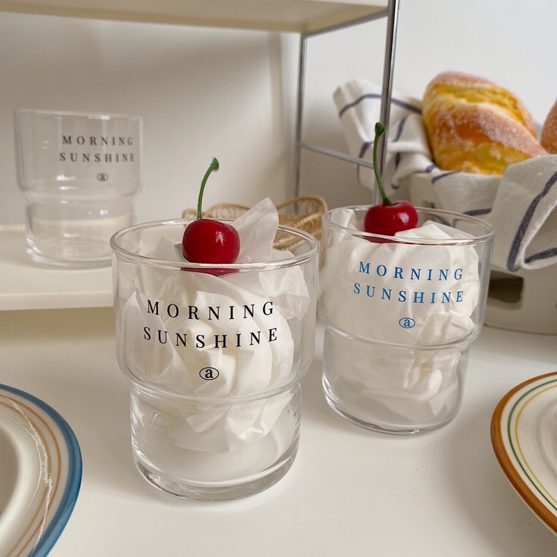 Jual INS KOREA BERRY GELAS CANGKIR KACA BENING UNTUK DESSERT SUSU ICE ...