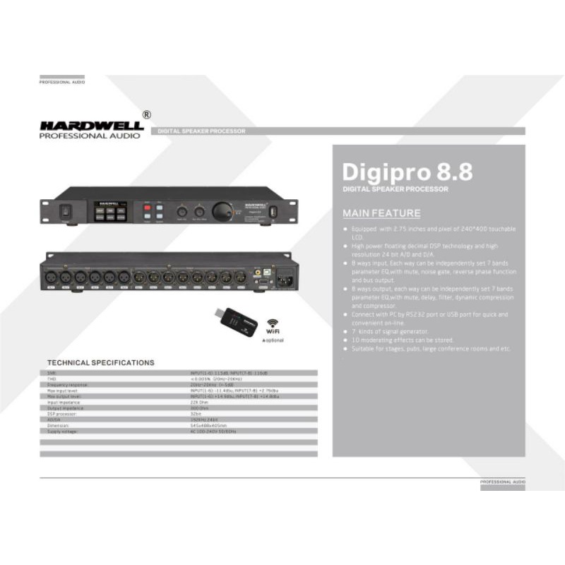 Jual Speaker Management Processor HARDWELL DIGIPRO 8.8(ORIGINAL ...