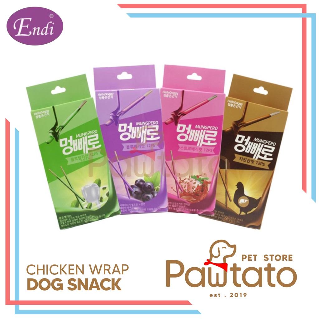 Jual Snack Anjing Endi Milky Stick Chicken Wrap Puppy Dog Snack Poki ...