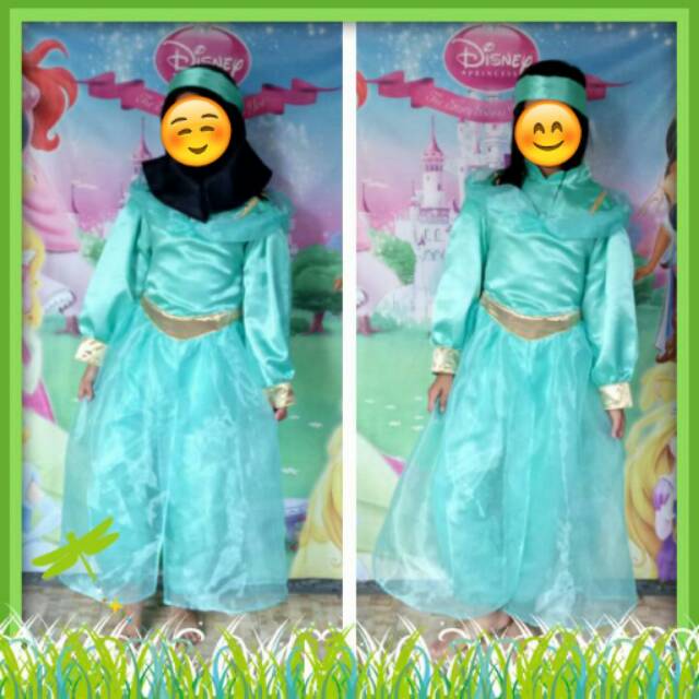 Jual Princess Jasmine Gamis Baju Kostum Princess Disney Size Anak Dan ...