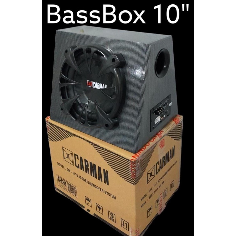 Jual SUBWOOFER AKTIF 10 Inch BASSTUBE Carman CM-1018 bassbox | Shopee ...