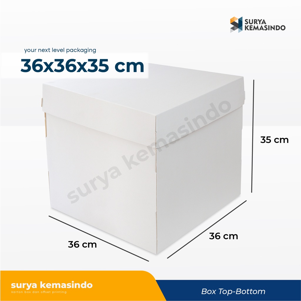 Jual Box 36x36x35 cm (Pelangi 3 Top/Bot) Tart/Puding/Kardus/Karton ...