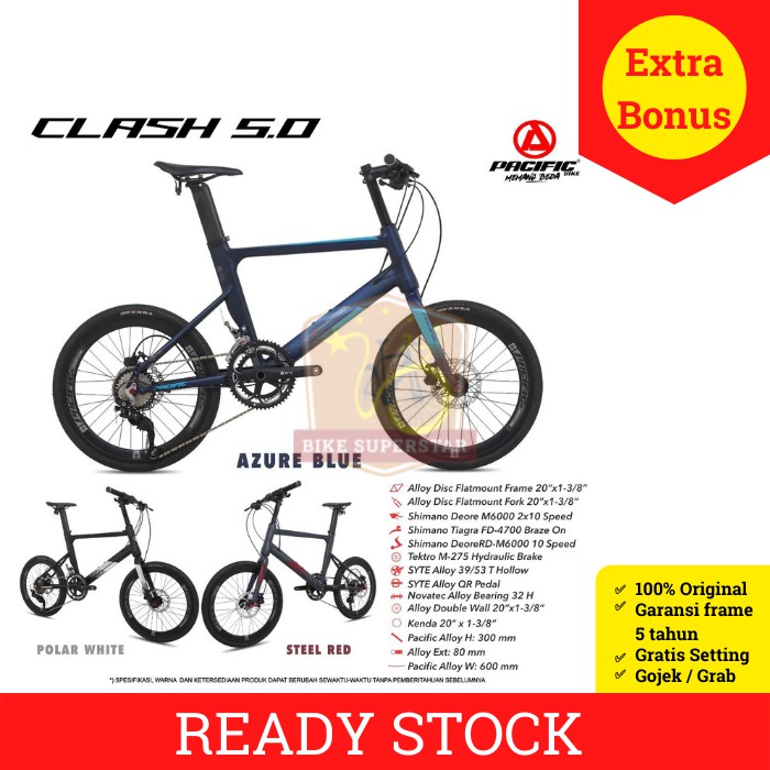 Jual Sepeda Mini Velo Minion 20 Inch Pacific Clash 5.0 Alloy Shimano ...