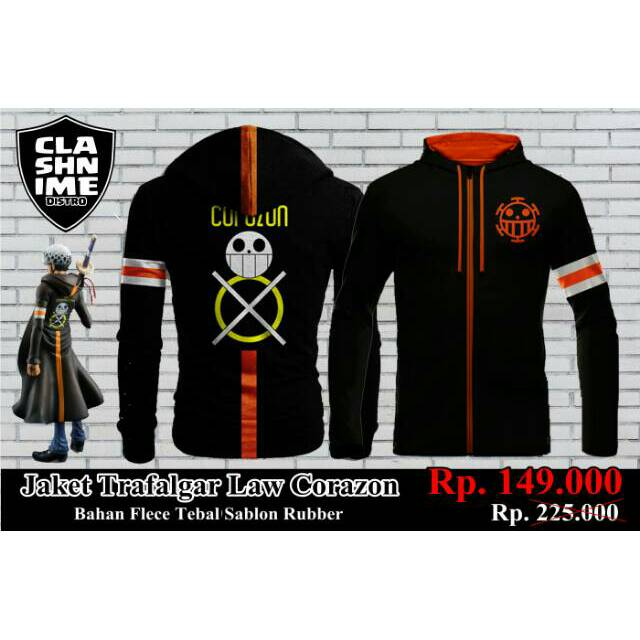 Jual Jaket Anime Onepiece - trafalgar law corazon - Best Seller DIskon ...
