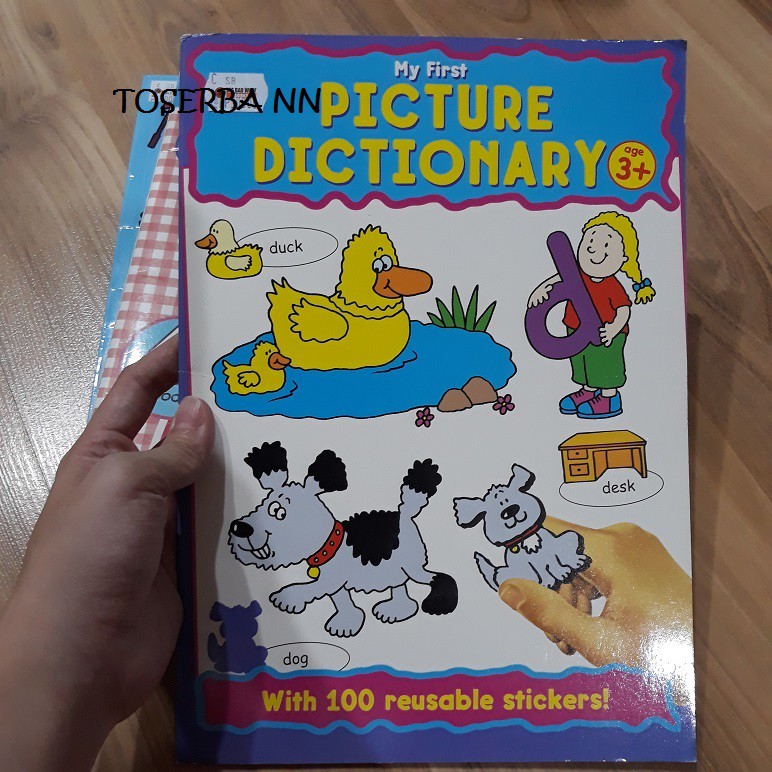 Jual MY FIRST PICTURE DICTIONARY, reusable sticker, buku sticker, buku ...