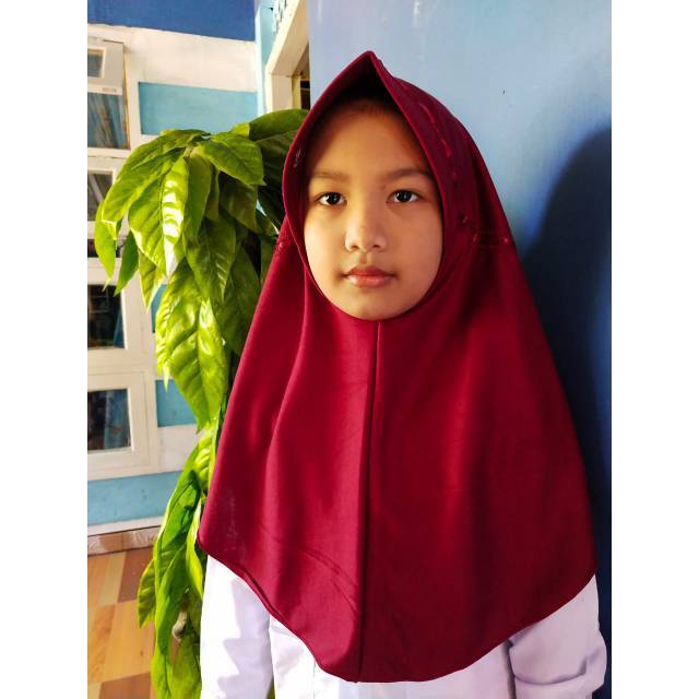 Jual kerudung sekolah anak SD SMP SMA jilbab sekolah instan hijab sekolah model rabbani | Shopee ...